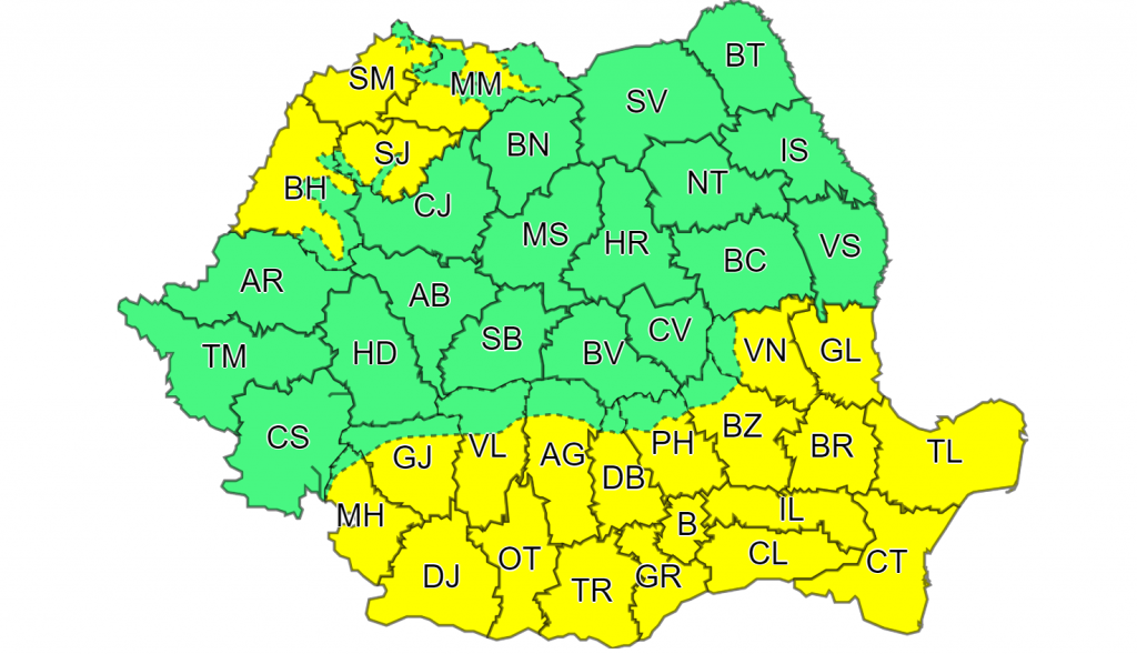 Cod portocaliu între 20 și 22 august: instabilitate atmosferică ...