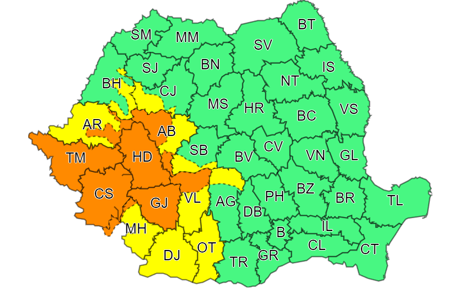 Cod portocaliu 31 mai: averse torențiale | Stiri meteo