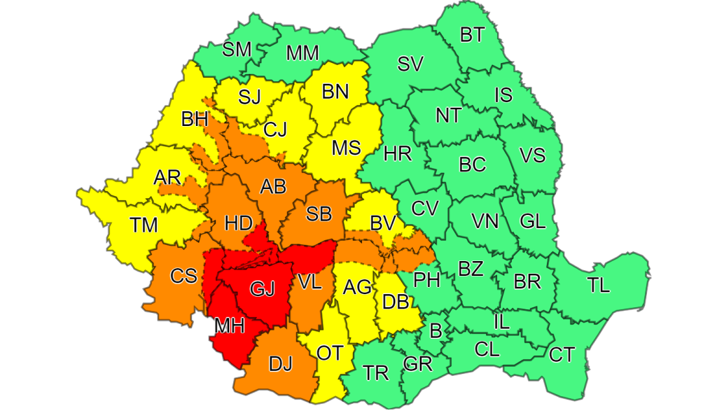 Cod ROȘU 12 – 13 iunie: averse torențiale și abundente | Stiri meteo