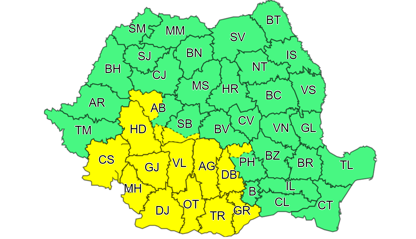 Cod galben 16 și 17 septembrie: instabilitate atmosferică și cantități ...