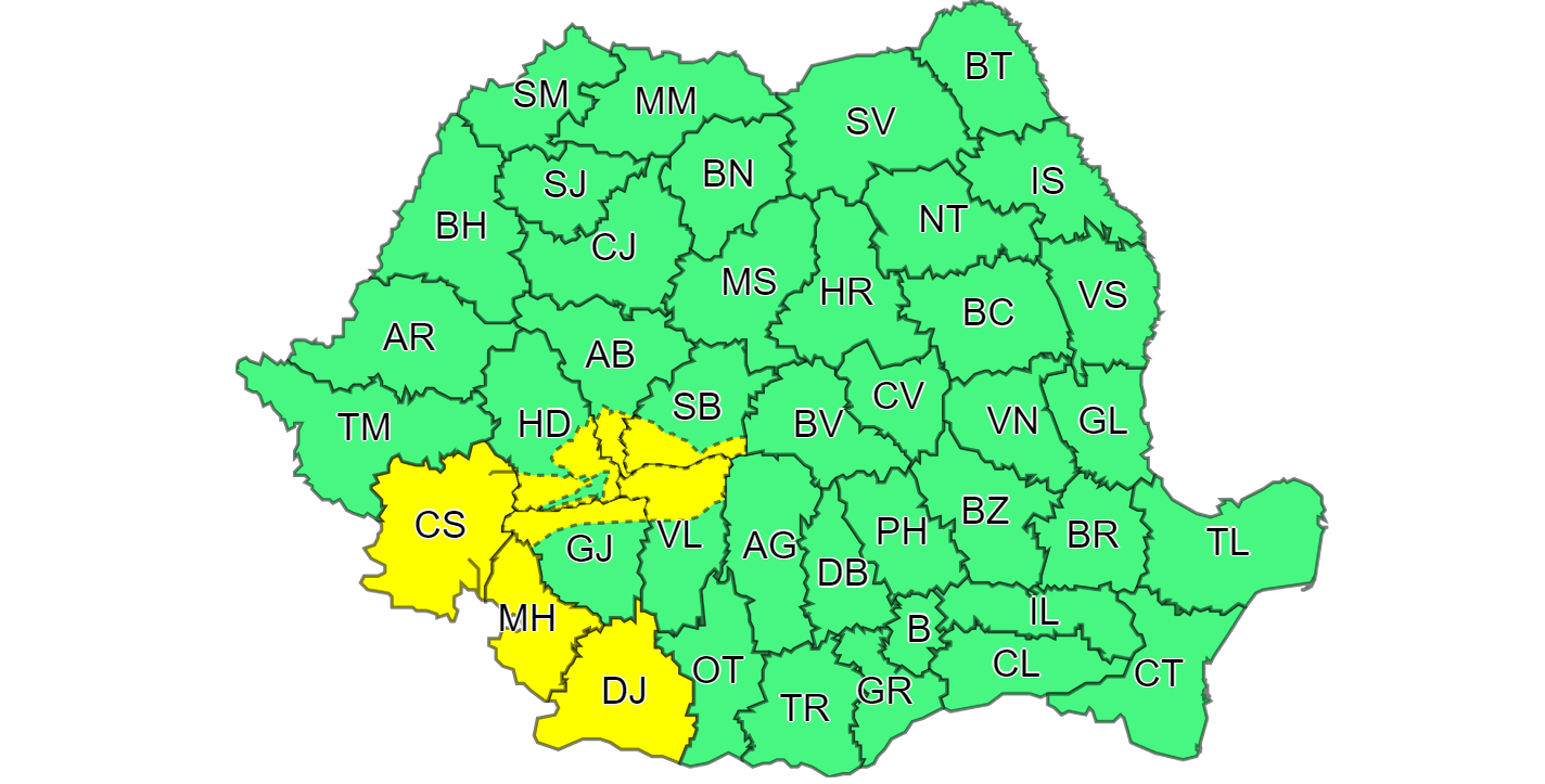 Cod portocaliu 18 – 19 noiembrie: intensificări susținute ale vântului ...
