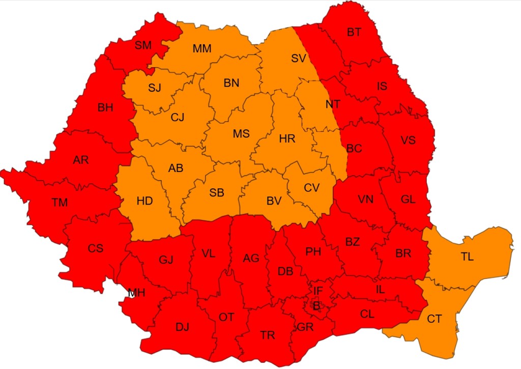 Cod ROȘU 13 – 14 iulie: val de căldură intens și persistent, caniculă ...