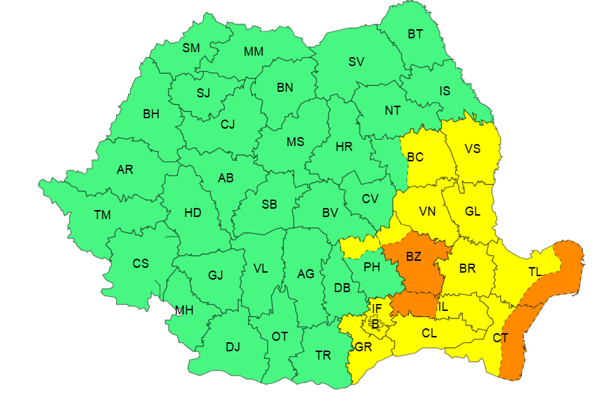 Cod portocaliu 26 decembrie: intensificări puternice ale vântului ...