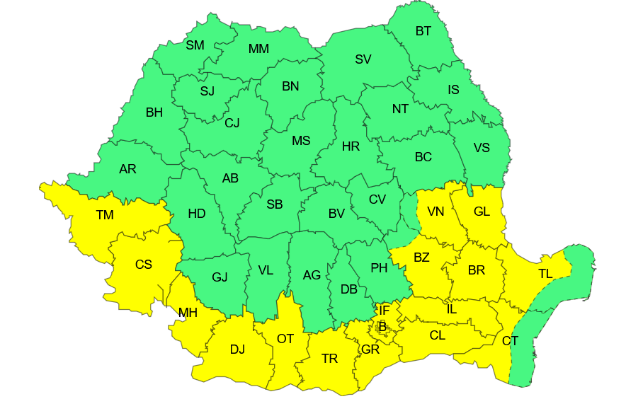 Cod galben 2 septembrie: temperaturi deosebit de ridicate și disconfort ...