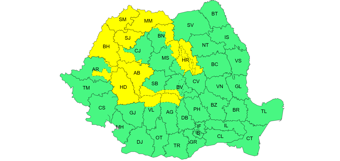 Cod galben 8 septembrie: instabilitate atmosferică | Stiri meteo
